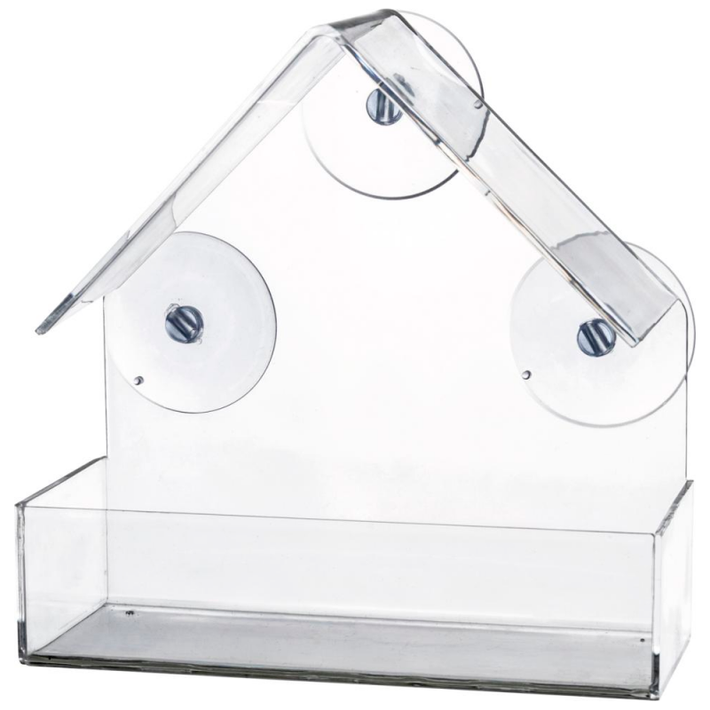 Foderdispenser til vindue - Fugl - Avifauna Grenaa ApS